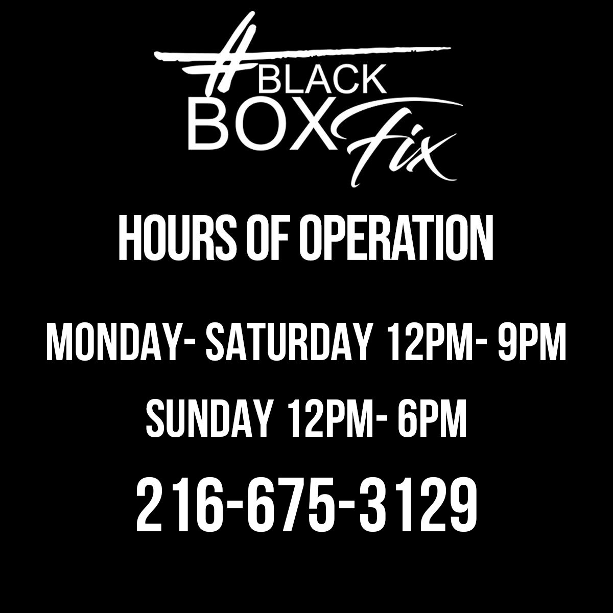 Black Box Fix